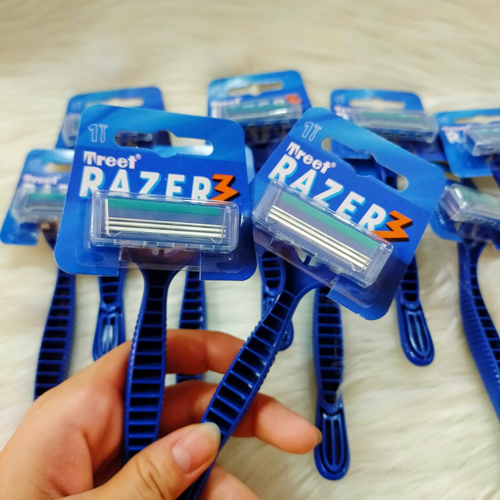 COMBO 2 DAO CẠO RÂU TREET RAZER 3 (3 LƯỠI) | Shopee Việt Nam