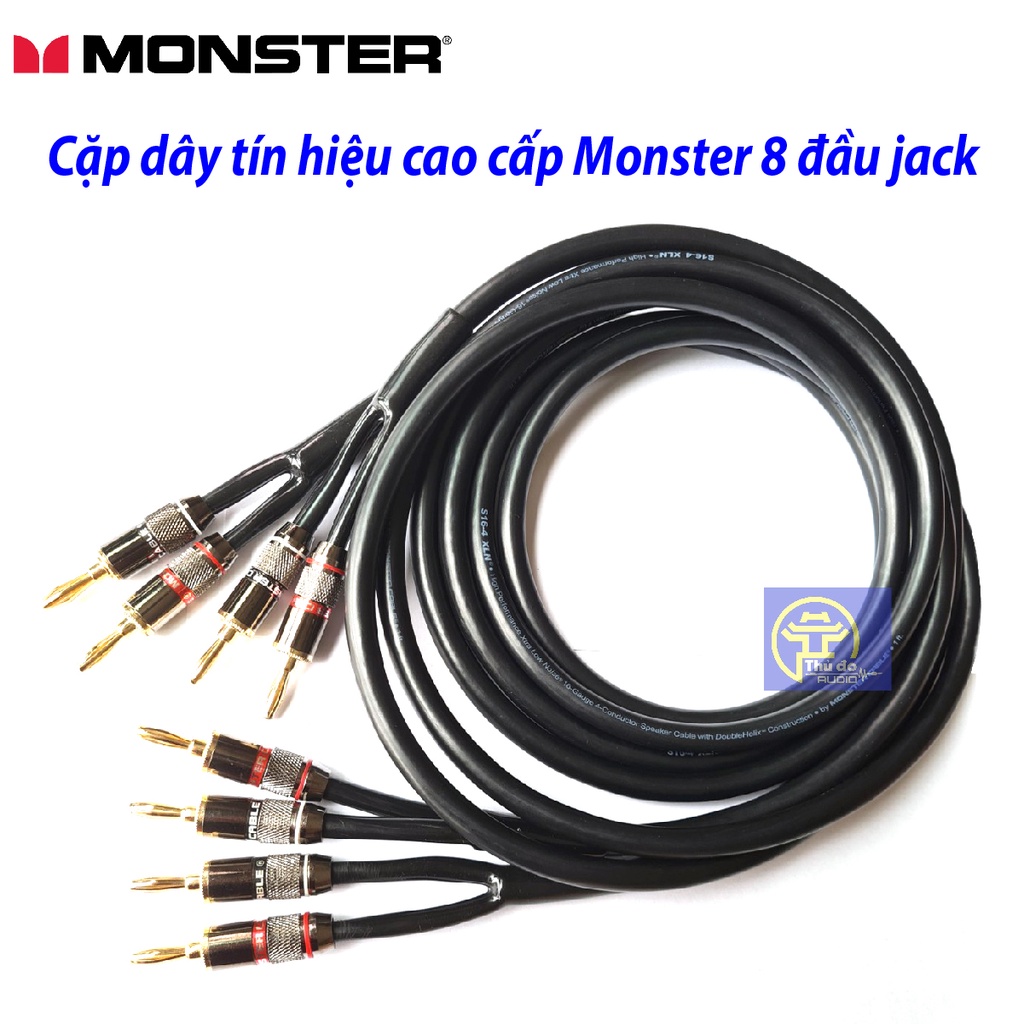 01 cặp dây loa Monster S16-4 XLN 4 lõi x1.5mm đồng OFC nguyên chất dài ...