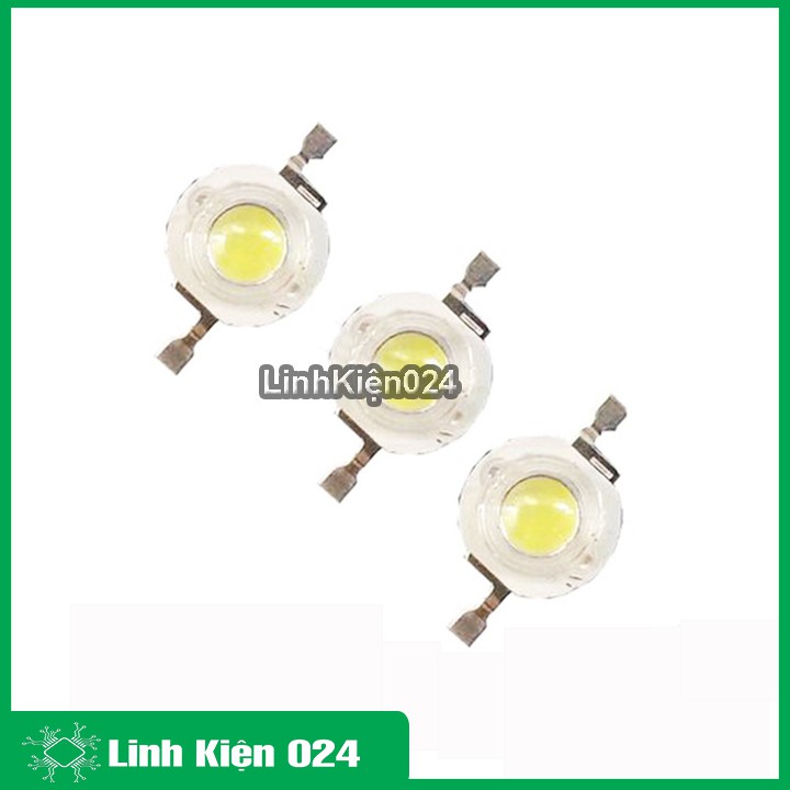 Bộ 3 Led Công Suất Siêu Sáng 3W Vàng Ấm ( Tặng 3 Đế Tản Nhiệt ...