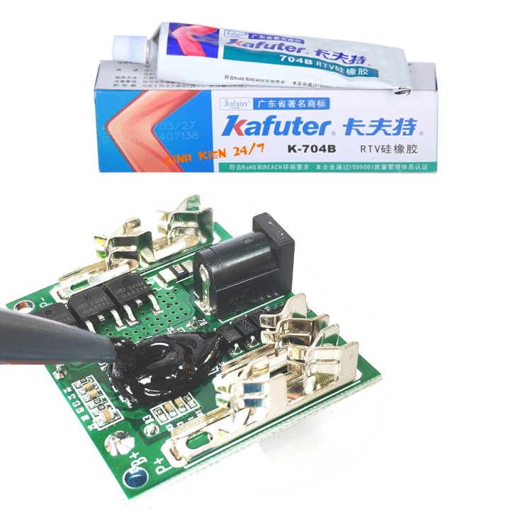 Keo Dán Silicone Tản Nhiệt Linh Kiện Kafuter K-704B Màu Đen | Shopee Việt Nam