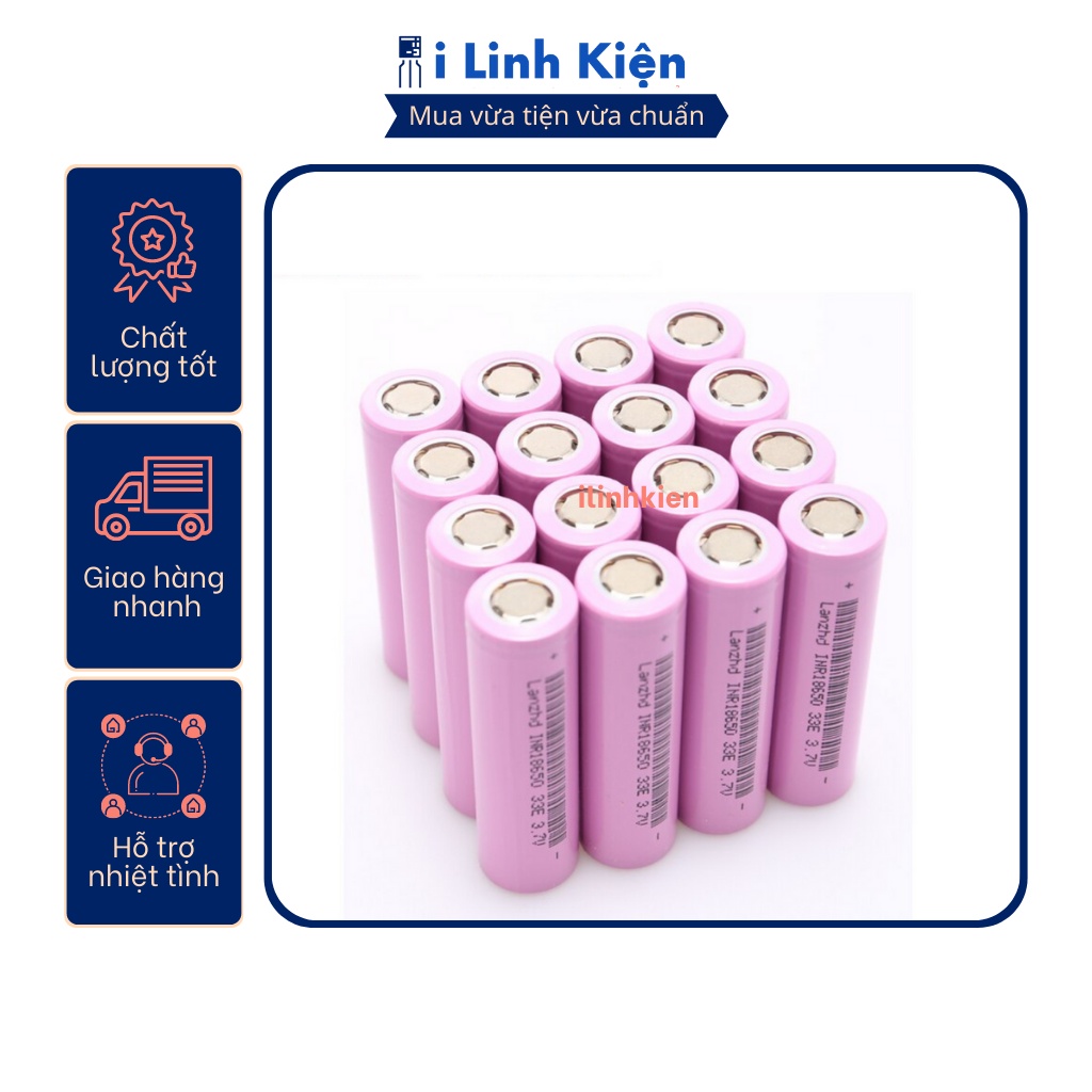 PIN Lithium 18650 3.7V 2600mAh 5C/INR18650-30Q 3000mAh/3350mAh mới chính hãng | Shopee Việt Nam