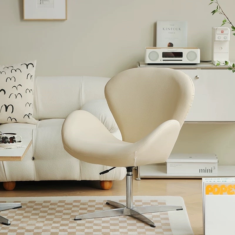 Ghế sofa đơn Bắc Âu nhiều màu, Ghế trang điểm tựa lưng thư giãn xoay ...