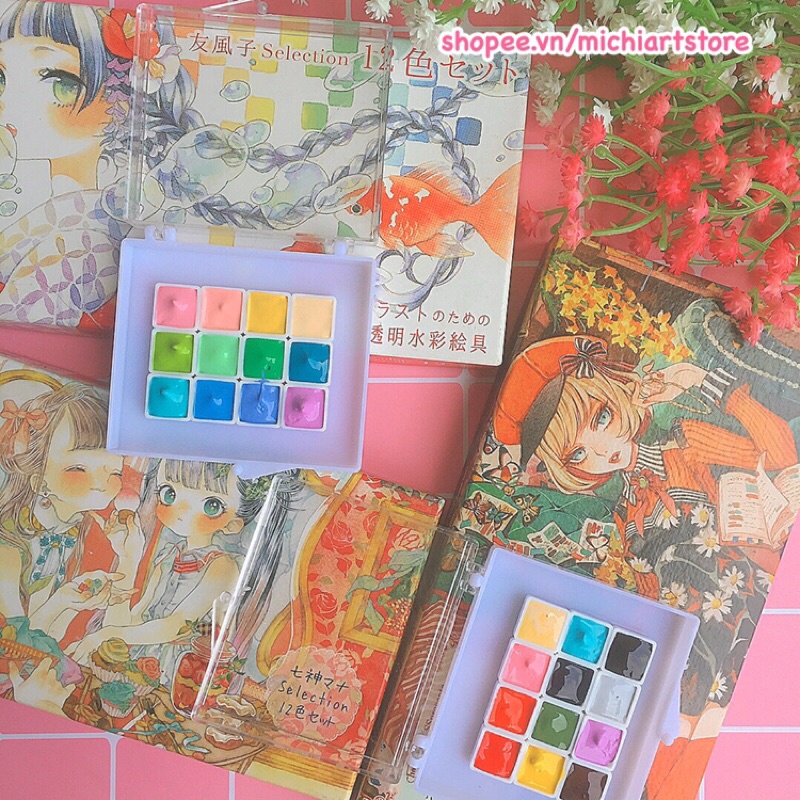 [MiChi Art] Màu nước Holbein bản giới hạn Shigure, Yufushi, Nanakami ...