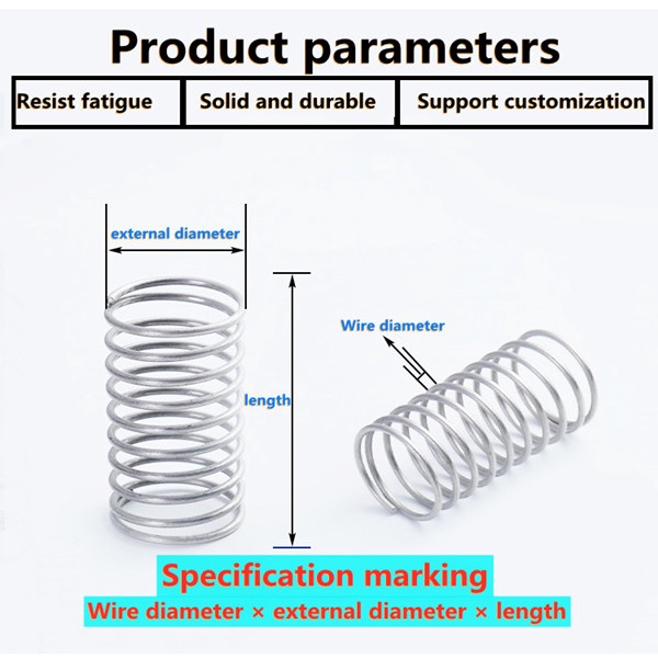 [Fghyt-1] Lò xo nén inox 304(đường kính dây 1,5mm, đường kính ngoài 8 ...