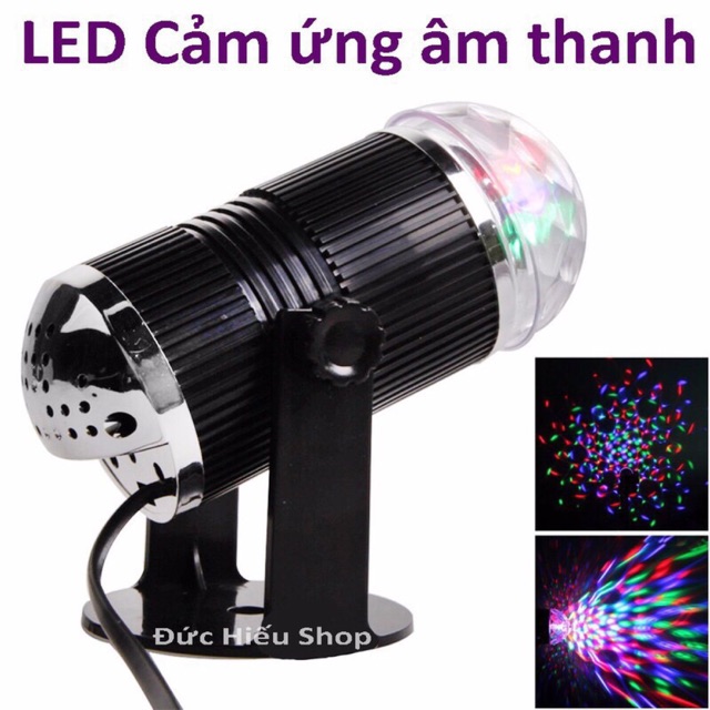Đèn LED xoay 7 màu hình trụ, Vũ trường, cảm ừng nhạc. | Shopee Việt Nam