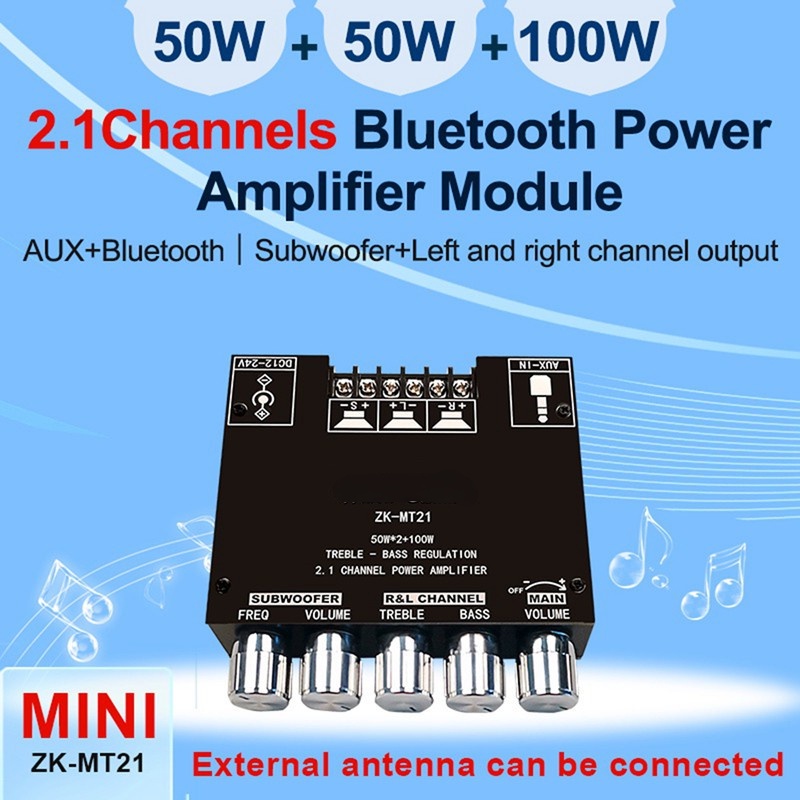 Bảng Mạch Khuếch Đại Âm Thanh ZK-MT21 Bluetooth 5.0 50WX2 + 100W | Shopee Việt Nam