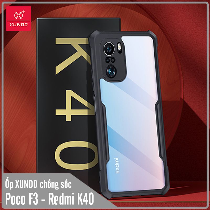 Ốp lưng cho Xiaomi Poco F3 - Redmi K40/K40 pro chống sốc trong viền nhựa dẻo XunDD | Shopee Việt Nam