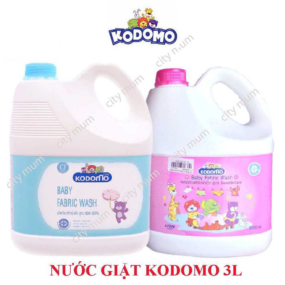 NƯỚC GIẶT KODOMO 3 LÍT XANH/HỒNG CHÍNH HÃNG THÁI LAN | Shopee Việt Nam