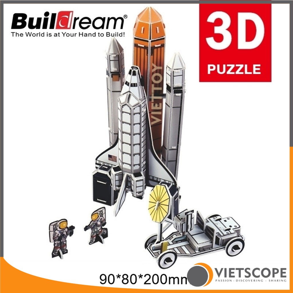 Bộ lắp ráp mô hình 3D Buildream Tàu con thoi - Space Shuttle - MH005 ...