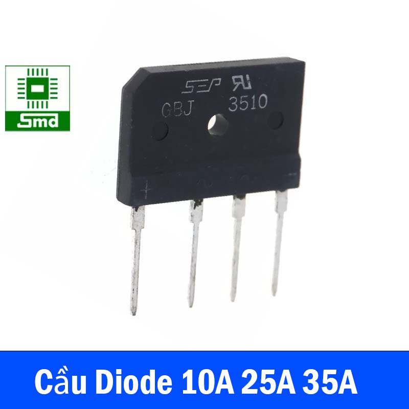 Diode cầu GBJ3510 1000v 25a GBJ2510 25A- linh kiện điện tử Diot chỉnh lưu loại tốt | Shopee Việt Nam