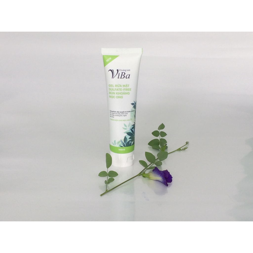 Sữa rửa mặt (gel) bùn khoáng nọc ong Viba 30ml sạch sâu, dịu nhẹ ...