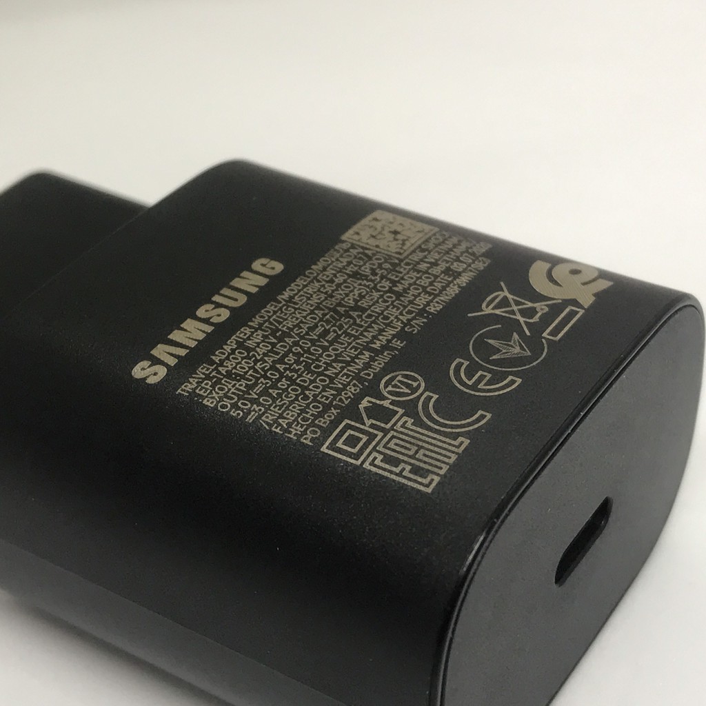 Bộ sạc nhanh Super Fast Charging 25W Chính Hãng Note 10 Note 20 A71, A70, A80, A90, S20, S20 ...