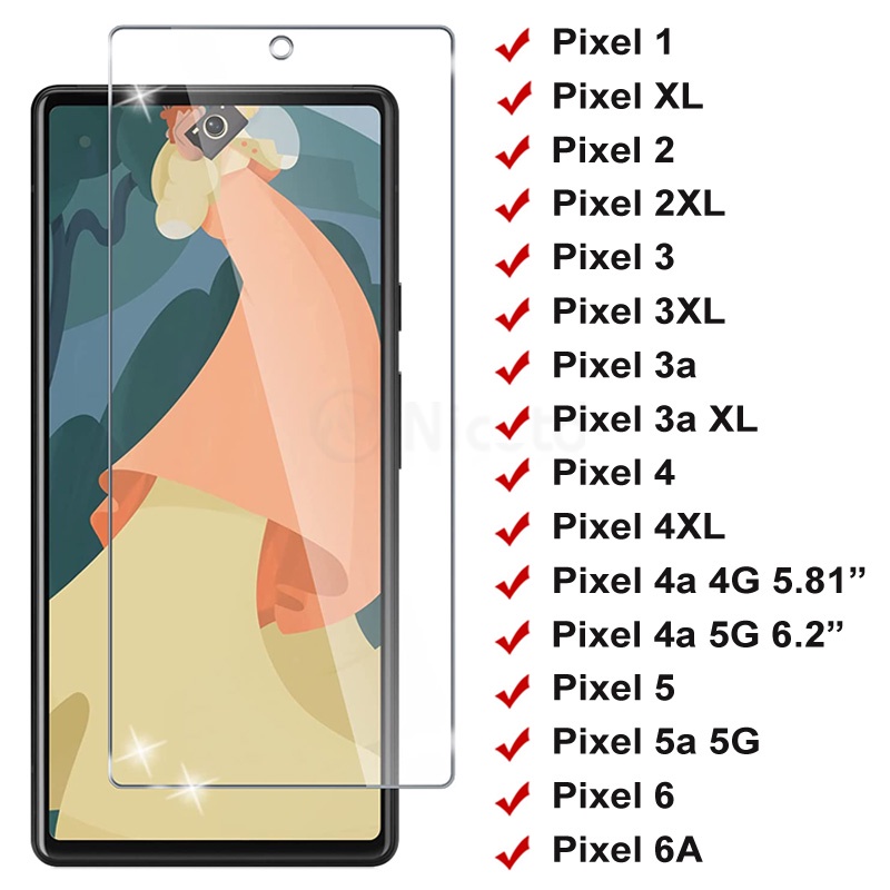 Kính Cường Lực Bảo Vệ Màn Hình Cho Google Pixel 6 5 4 3 2 1 Pixel 6a 5a ...