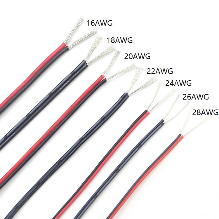 Cuộn Dây Đồng Nối Dài 5M ul2468 2pins 30awg 28awg 26awg 24awg 22Wg 20Wg ...