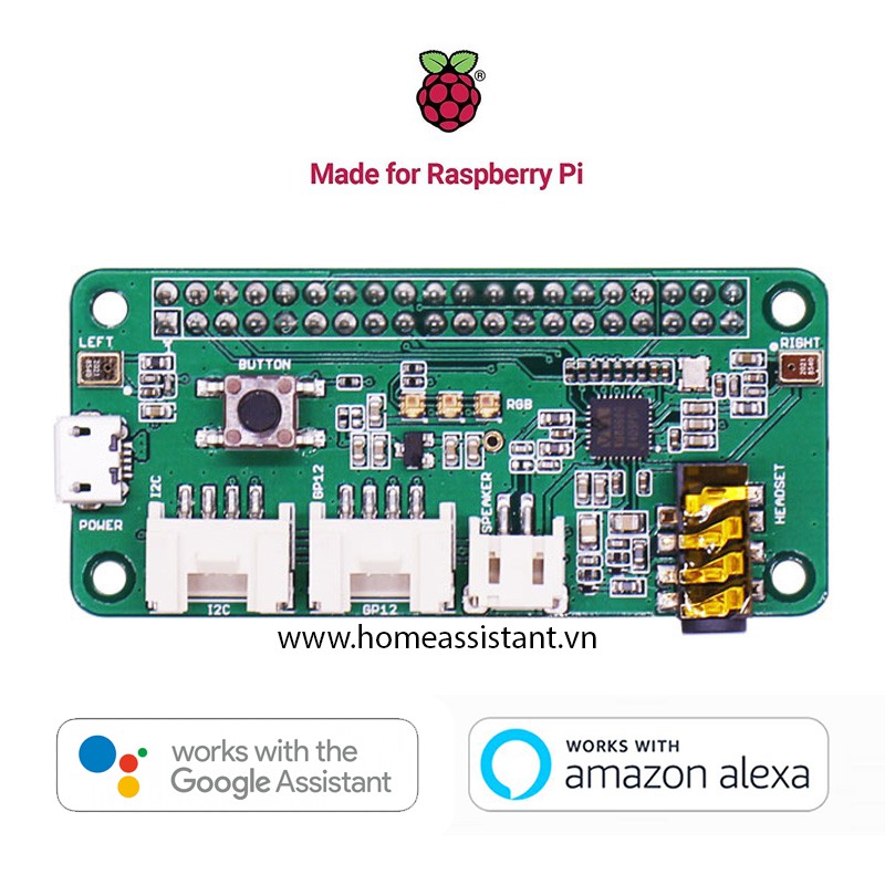 Bo Mạch Loa Trợ Lý Ảo Cho Raspberry Pi Seeed ReSpeaker 2 - Mics Pi HAT | Shopee Việt Nam