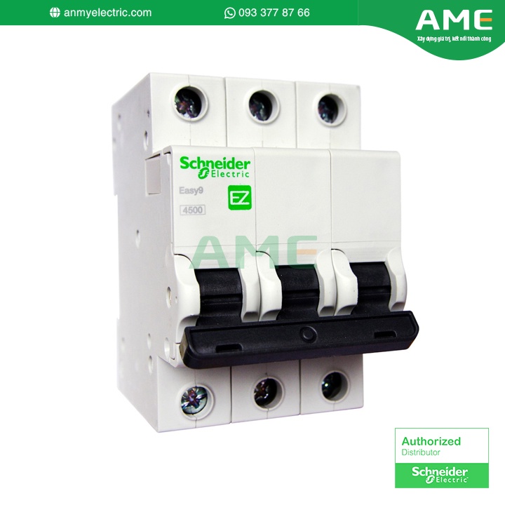 Cầu dao tự động MCB dòng cắt 4.5kA 3 pha 63A Easy9 Schneider_EZ9F34363 | Shopee Việt Nam