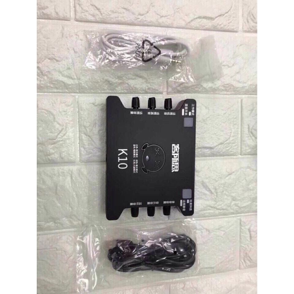 Soundcard thu âm k10 | Shopee Việt Nam