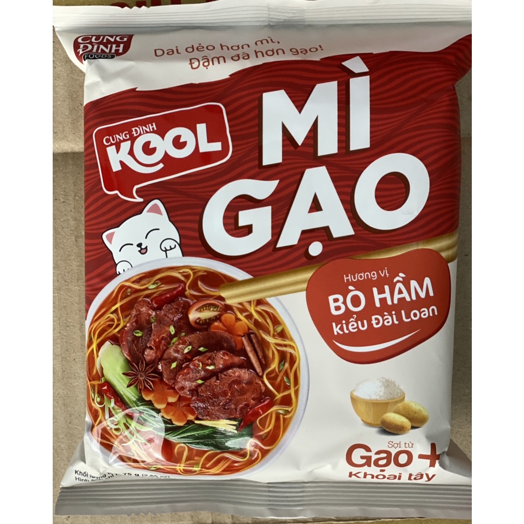 Mì Gạo Cung Đình Cool Gói 75g/82g ( lẻ 1 gói) | Shopee Việt Nam