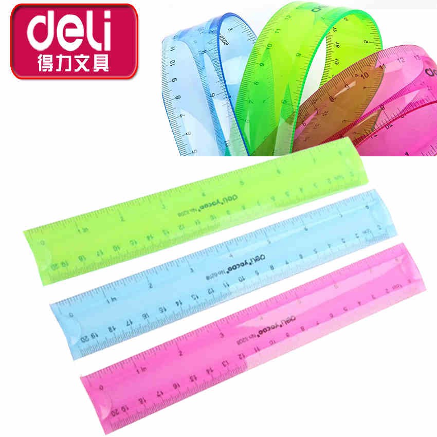 Thước dẻo 20cm Deli 6208- Thước dẻo 30cm Deli 6209 | Shopee Việt Nam