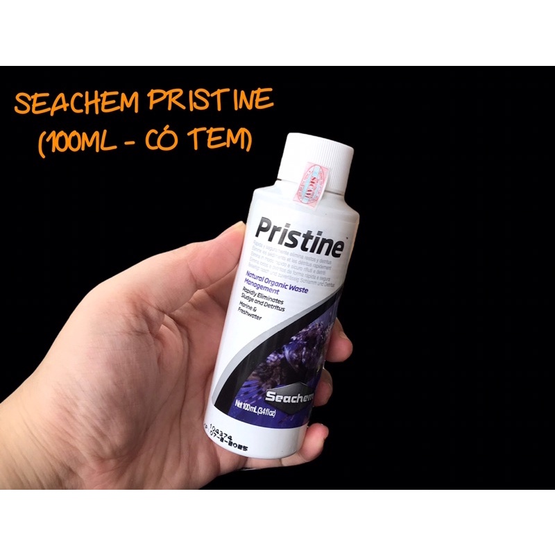 [100ML] SEACHEM PRISTINE | Vi Sinh Phân Huỷ Tự Nhiên Giúp Xử Lý Chất Cặn Hữu Cơ Hồ Cá Tép, Thuỷ ...