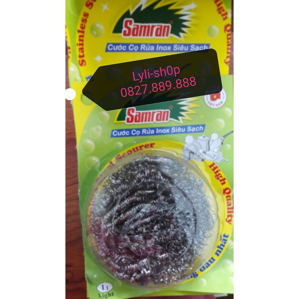 CƯỚC RỬA CHÉN INOX - SAM RAN | Shopee Việt Nam