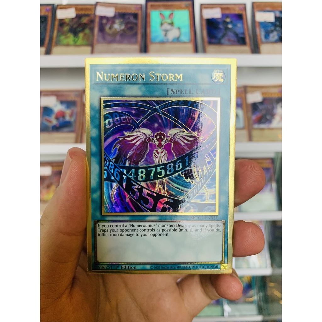 Thẻ Bài Lẻ YugiOh! Mã MGED-EN051 - Numeron Storm - Premium Gold Rare ...