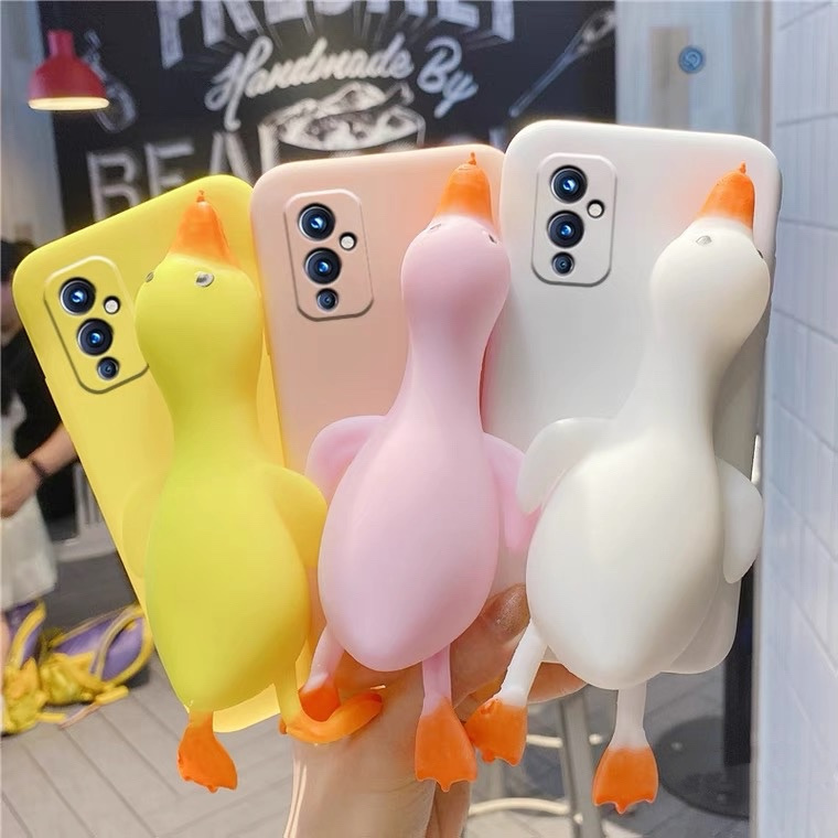 3D cute stress relief duck case for SAMSUNG S6 S7 edge S8 S9 PLUS S10 ...