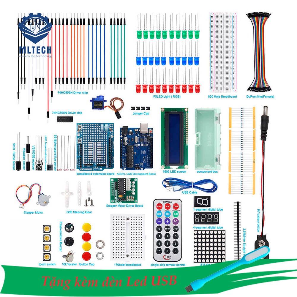 Bộ thí nghiệm học tập Arduino UNO R3 cơ bản | Shopee Việt Nam
