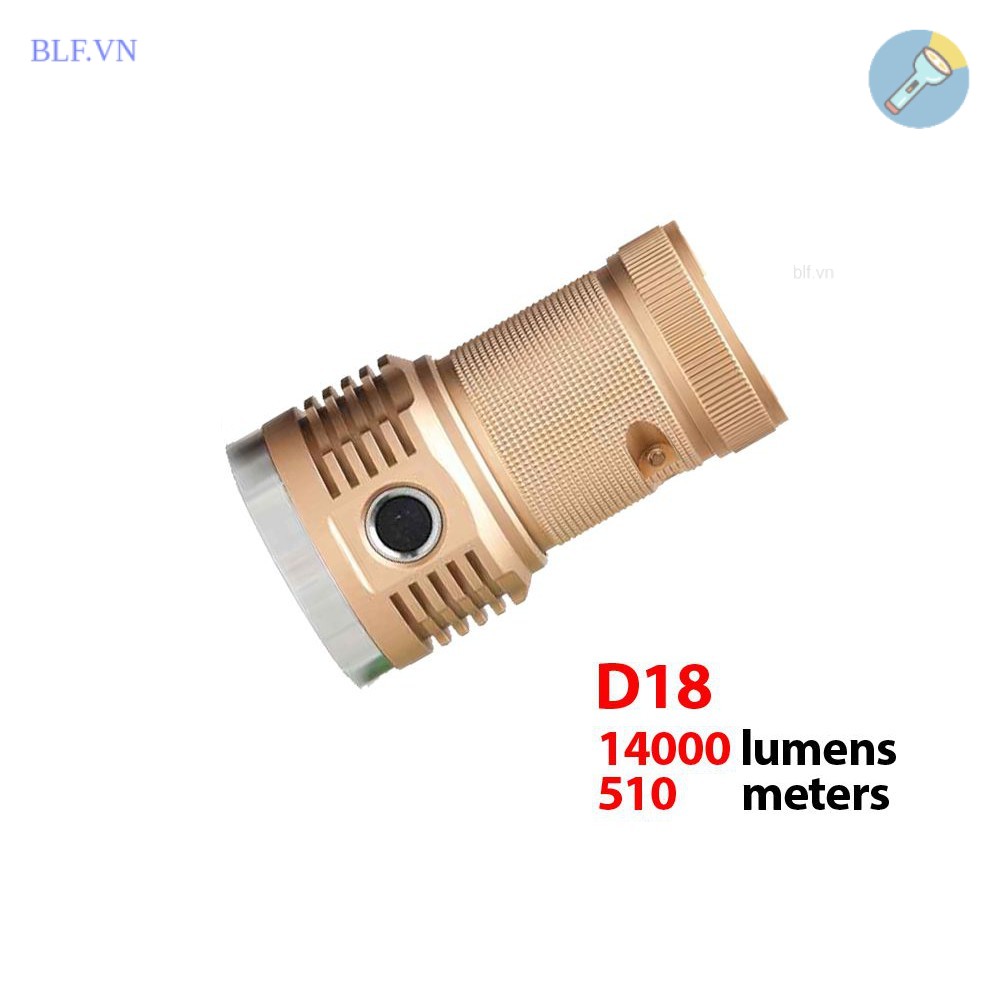 Đèn pin EMISAR D18, 3*18650, 14000LM | Shopee Việt Nam