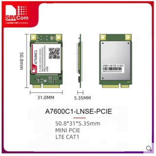 Module SIM 4G+2G A7600C1 SIMCOM giao tiếp Mini PCIE LTE CAT1 USB to 4G Mini PCIe | Shopee Việt Nam