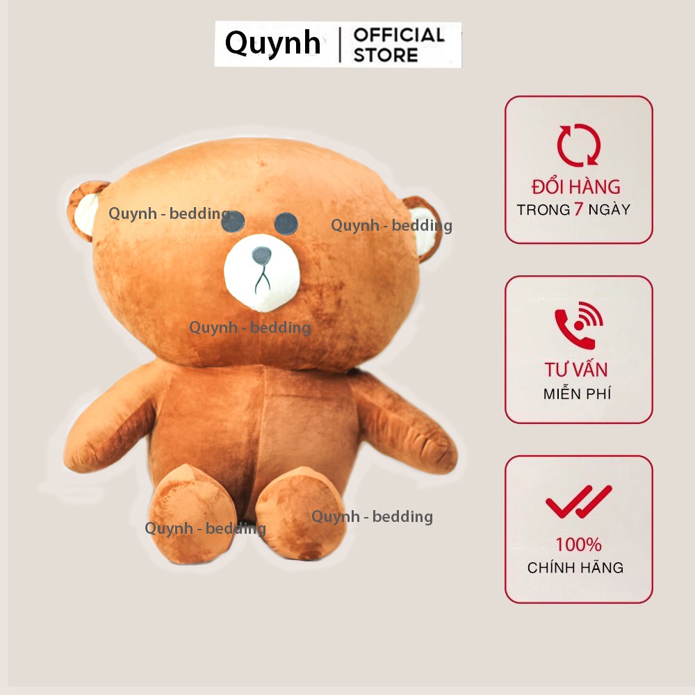 Gấu bông Quynh Bedding mẫu Gấu Nâu kích thước 120cm | Shopee Việt Nam