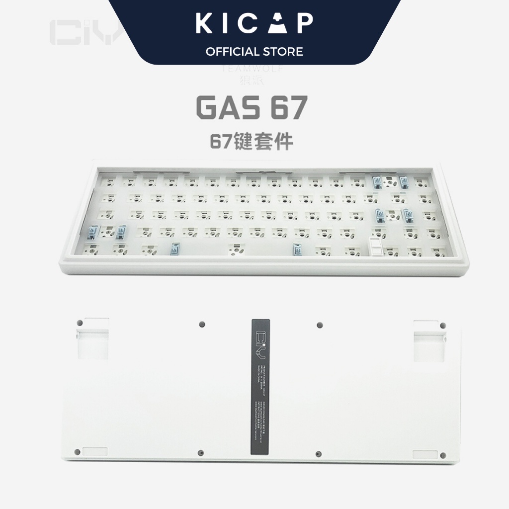 Bộ KIT bàn phím cơ CIY GAS67 mới nhất | Gasket Mount | Hotswap | Led ...