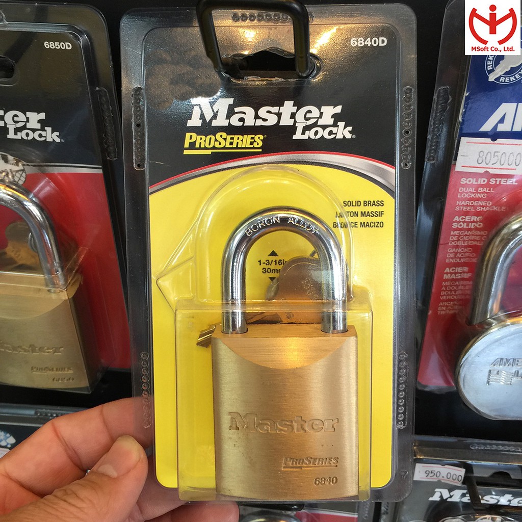 [Hỏa tốc HCM] Ổ khóa Master Lock 6840 D thân đồng 44mm dòng ProSeries ...