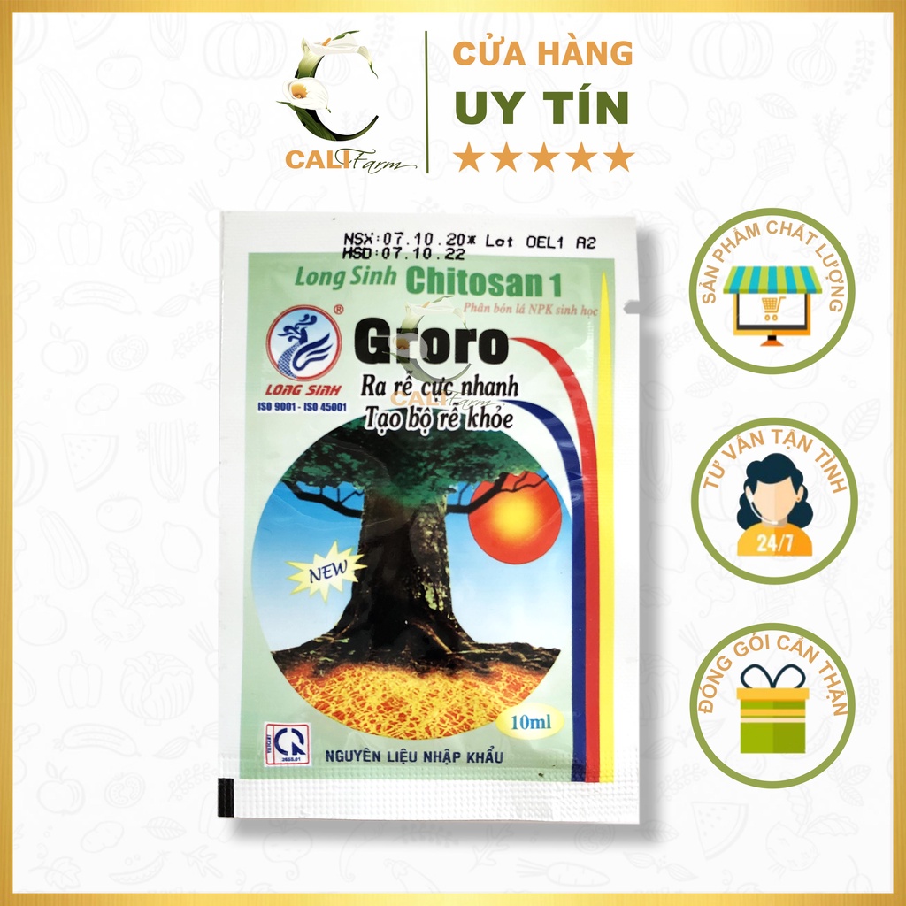 Phân bón lá kích Ra rễ cực mạnh Groro gói 10g | Shopee Việt Nam