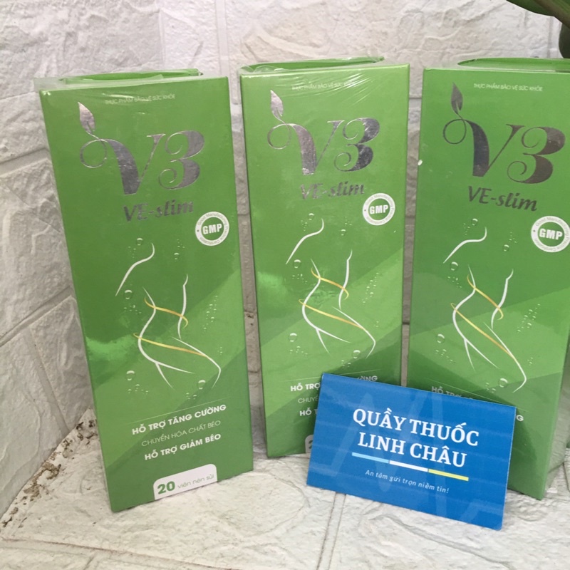 Viên sủi VE Slim V3 giảm cân nhanh cấp tốc an toàn giảm béo hiệu quả ...