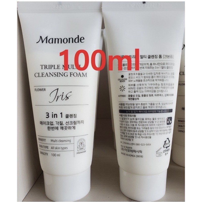 Sữa rửa mặt Mamonde 3 trong 1 Triple Multi Cleansing Foam | Shopee Việt Nam