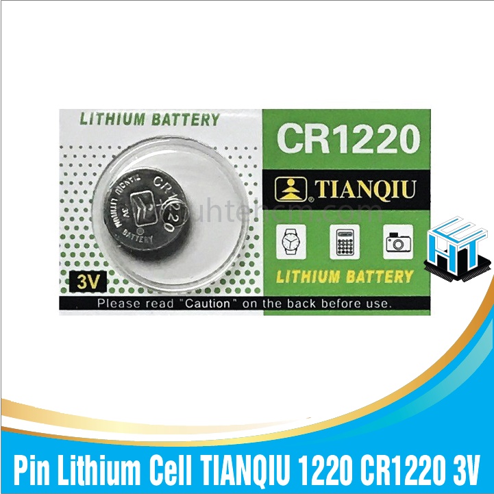 Pin Lithium Cell TIANQIU 1220 CR1220 3V (Trong vỉ) | Shopee Việt Nam