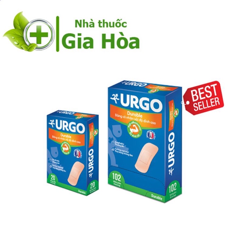 Băng cá nhân Urgo Durable nền vải, có độ dính cao | Shopee Việt Nam