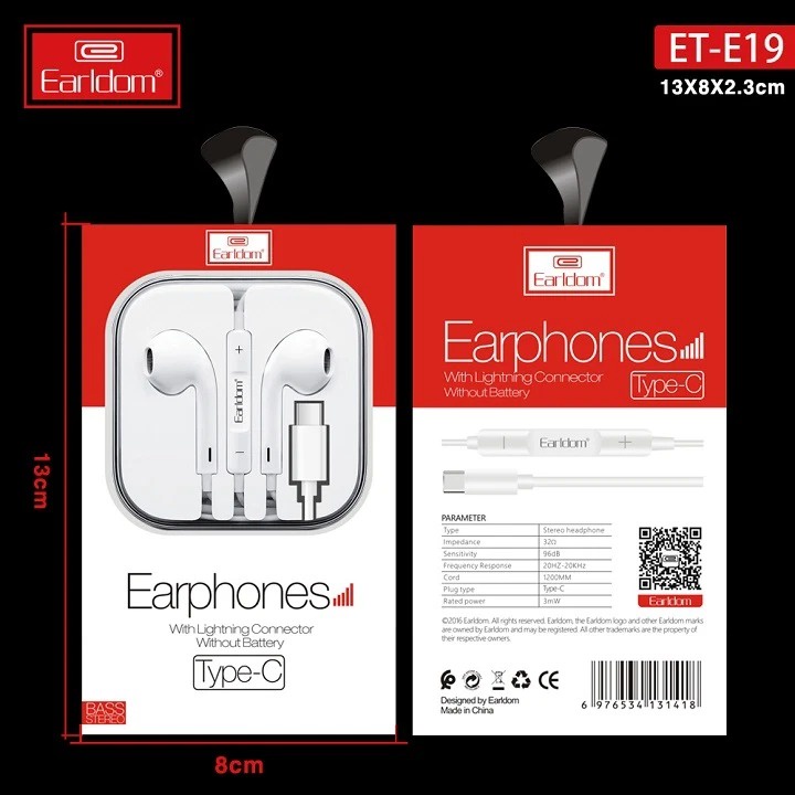 Tai Nghe Chân Type C Earldom E19 | Shopee Việt Nam