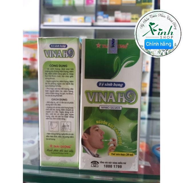 Xịt họng vinaho sao thái dương hộp 20ml chính hãng | Shopee Việt Nam