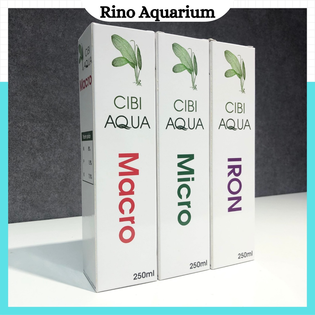 Phân Nước Dinh Dưỡng CIBI AQUA Macro || Micro || Iron | Phân Nước Cực Hiệu Quả Cho Cây Thủy Sinh ...