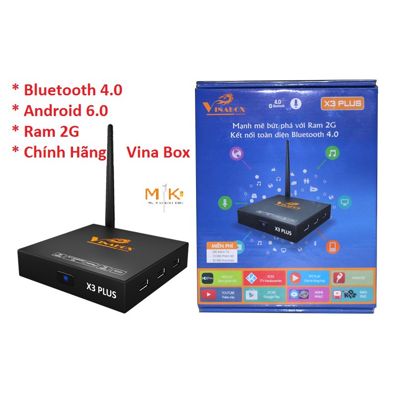 {Chính Hãng} Android TiVi Box Vina X3 Plus - Ram 2G - Có Bluetooth ...