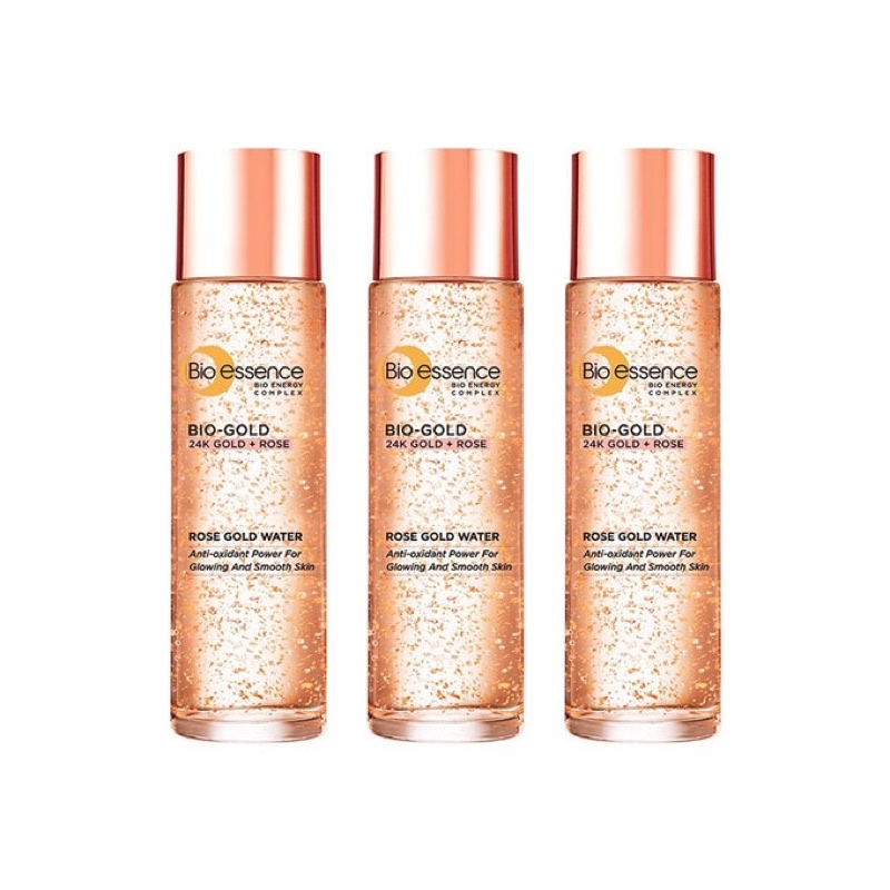 [ SIÊU SALE]Combo 3 chai nước dưỡng Bio-essence Bio-Rose Gold 30ml ngăn ...