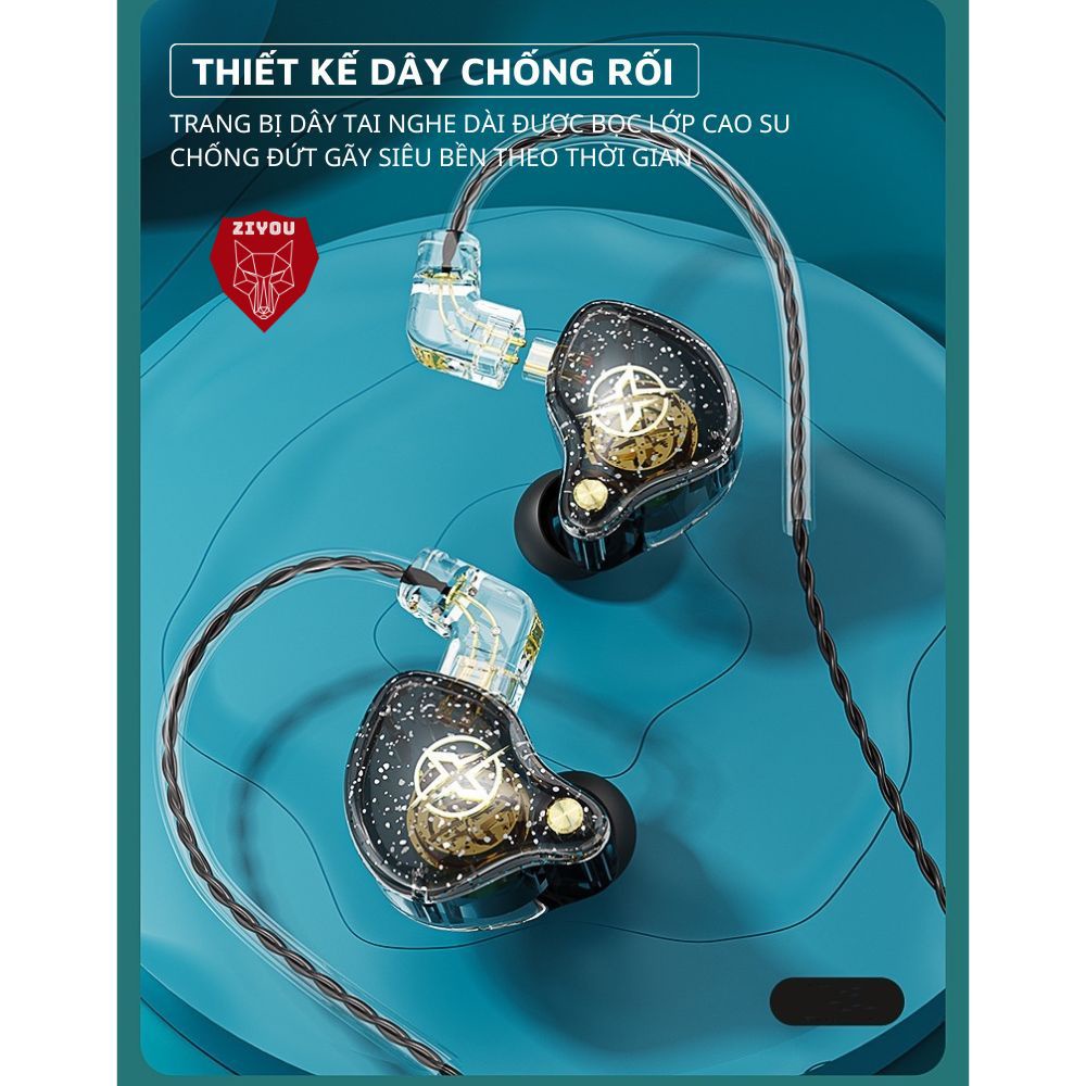 Tai Nghe Nhét Tai Chống Ồn ZIYOU X2 Pro Gaming, Âm Thanh Siêu Bass Cực ...