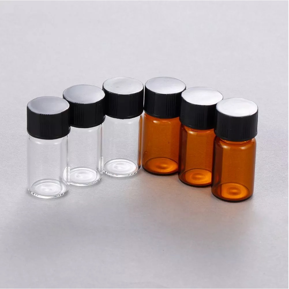 Chai lọ thủy tinh nắp vặn siêu kín /lọ vial 3ml 5ml 10ml 20ml 40ml 60ml đựng chiết tinh dầu, hóa ...