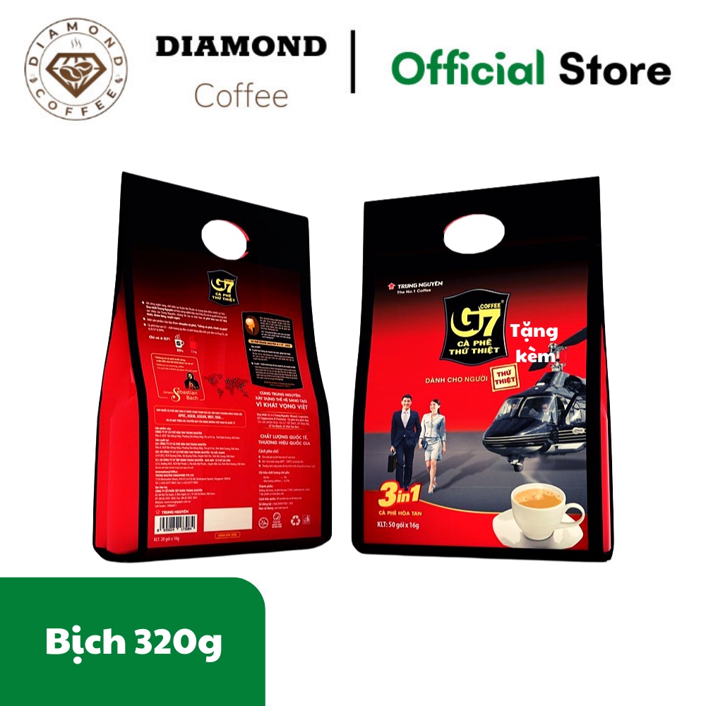 Cà Phê Sữa G7 Hòa Tan 3in1 Bịch 320g (20 gói x 16g) | Shopee Việt Nam
