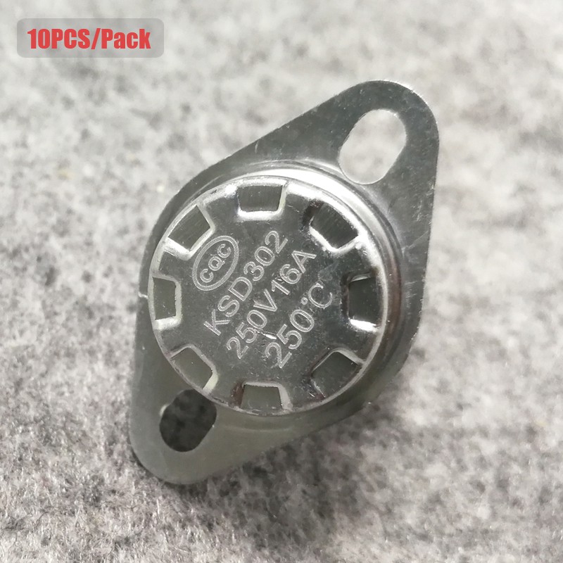 10 Chiếc Thường Đóng 16A 250V KSD302 40 70 85 90 95 120 150 160 180 250 ...