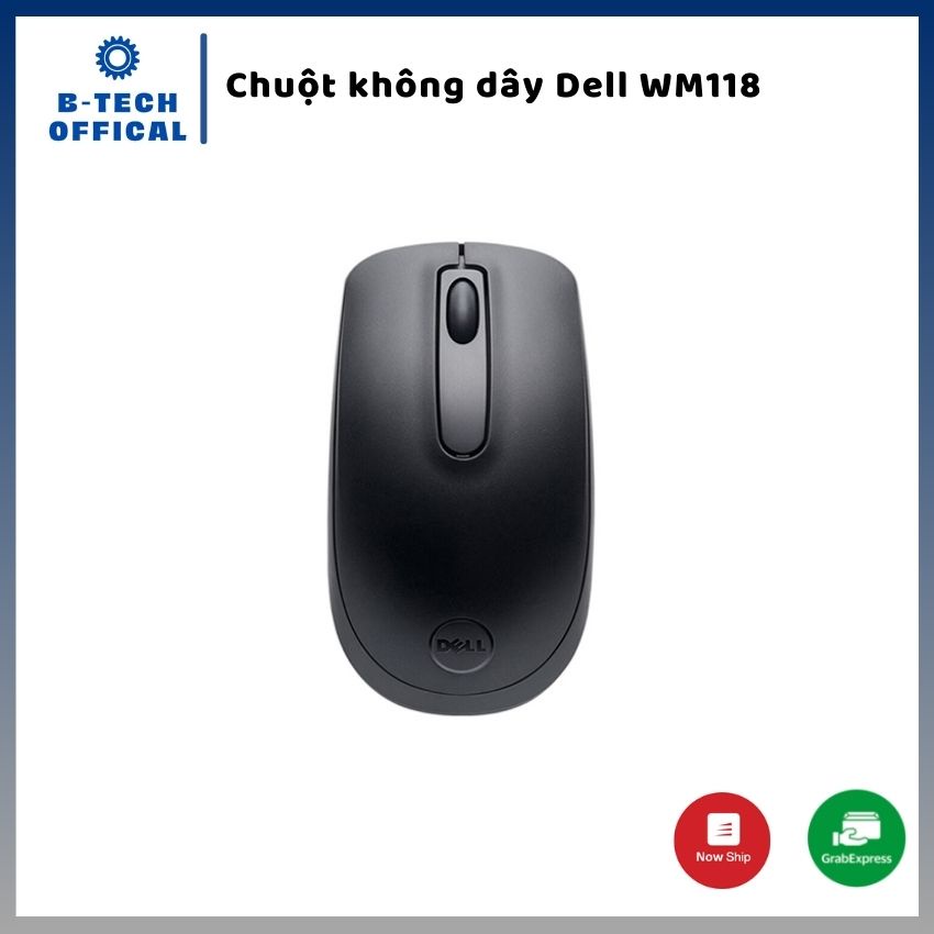 Chuột không dây Dell WM118 (Đen) - Bảo hành 12 tháng | Shopee Việt Nam