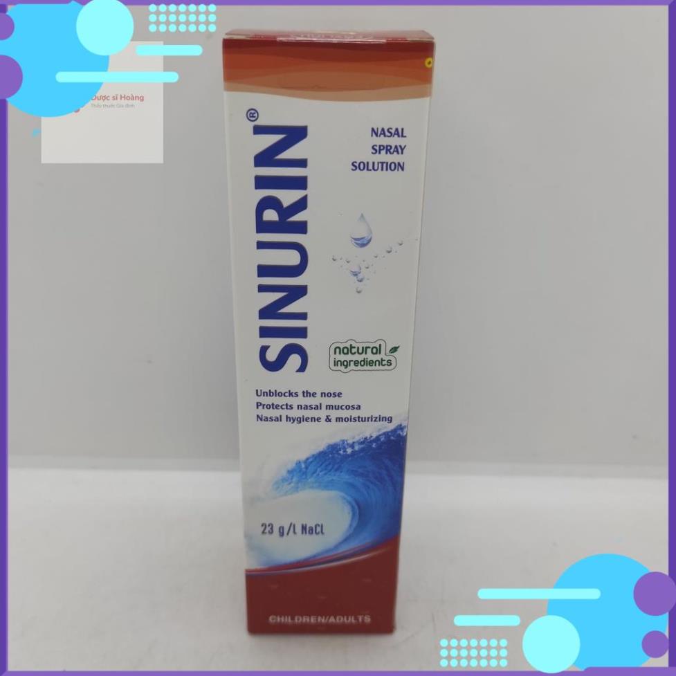 [CHÍNH HÃNG] Xịt nước muối biển Sinurin Ưu trương | Shopee Việt Nam
