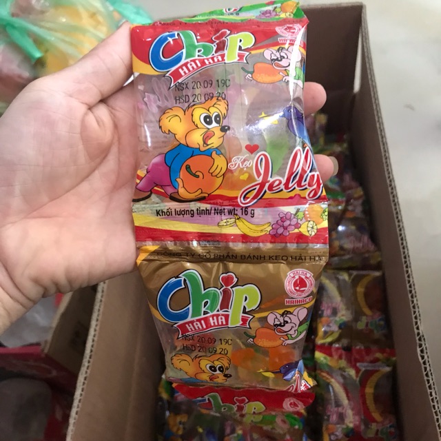Dây 10 gói kẹo jelly chip hải hà 16g | Shopee Việt Nam